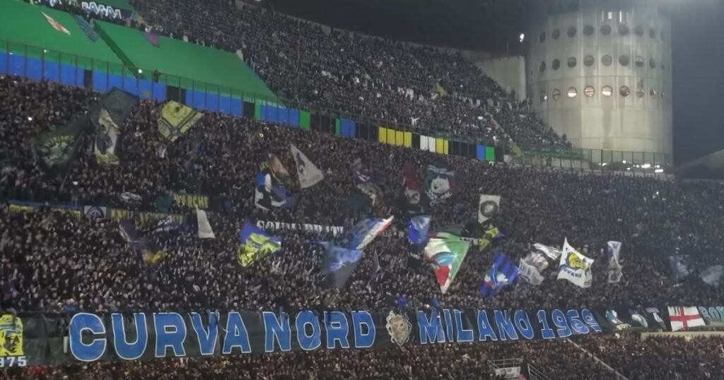 Inter, striscione polemico della curva ad accogliere Cuadrado - Radio ...